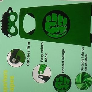 Hulk | Costumes | Superhero Cape Hulk Satin Cape Wash In Cold And Air ...